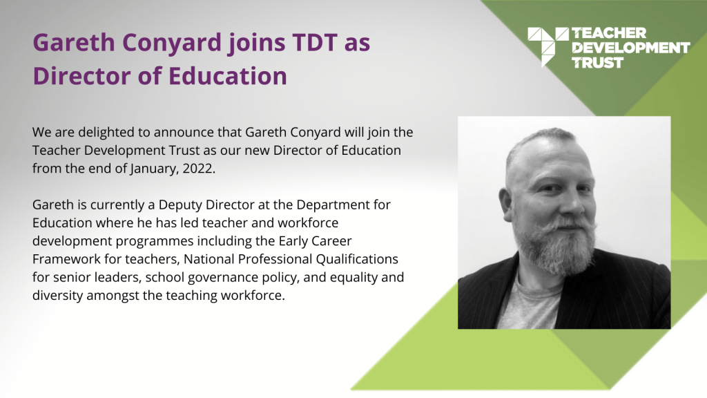 What do teachers need to know? - Teacher Development Trust